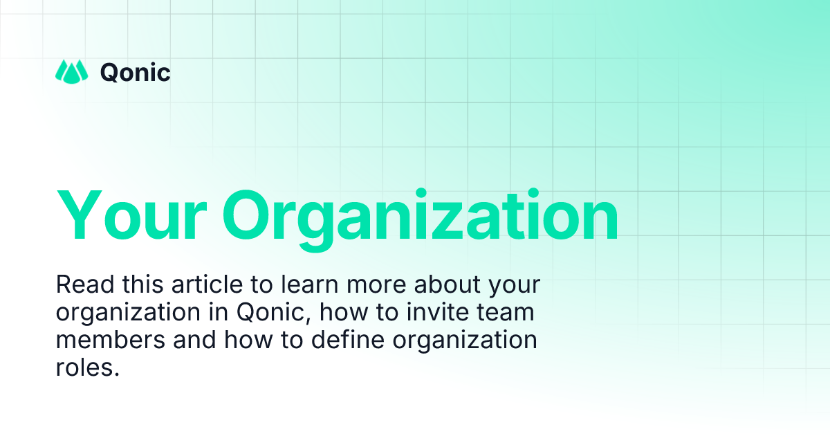 Your Organization | Qonic